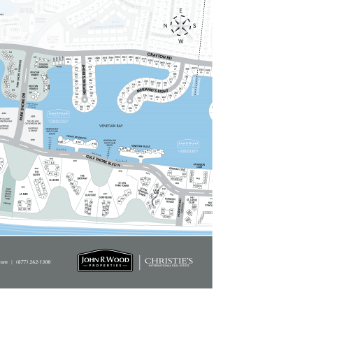 Map of Park Shore Waterfront, Naples FL