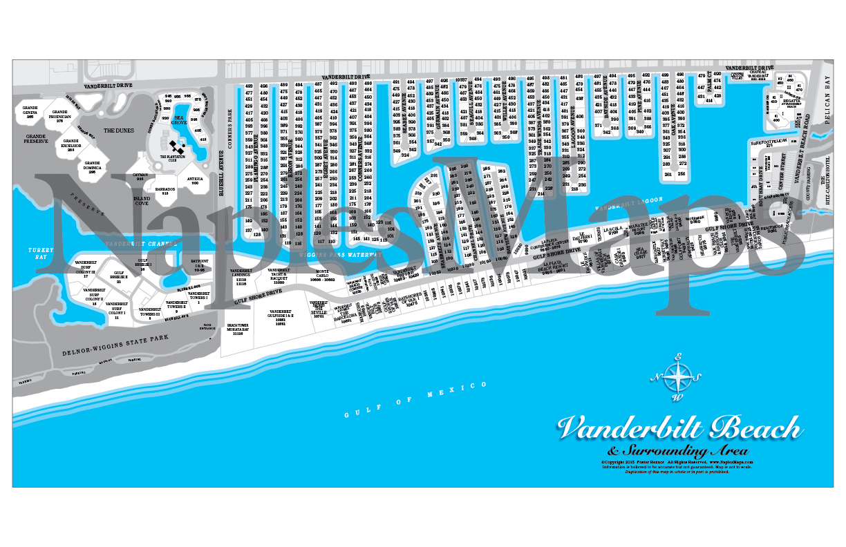 Naples Beach Resort Map